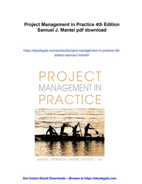 Project Management in Practice [P.D.F] | PDF | Business | Business and ...