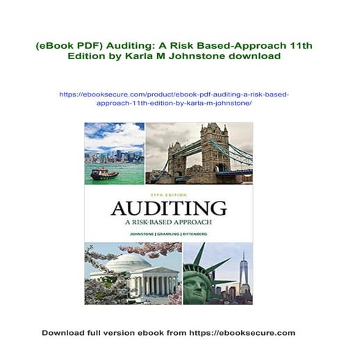 (eBook PDF) Auditing: A Risk Based-Approach 11th Edition by Karla M ...