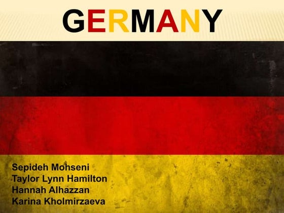 short presentation about Germany | PPTX | Europe Travel | Travel Locations