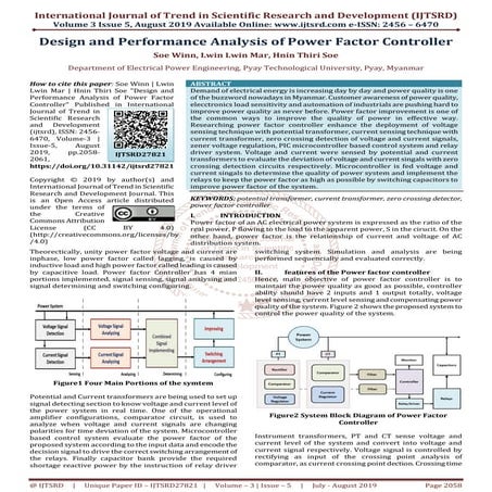 Design and Performance Analysis of Power Factor Controller | PDF