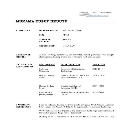 ISHAQUE CV Office | DOCX