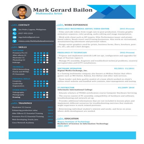 CV Mark Gerard Bailon | PDF