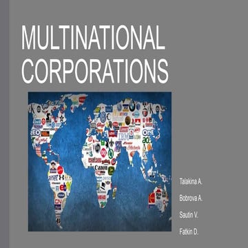 Multinational company | PPTX