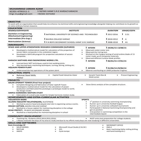 USMAN UPDATED CV | PDF