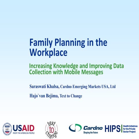 Text at Work and Stay Healthy: TexttoChange | PDF