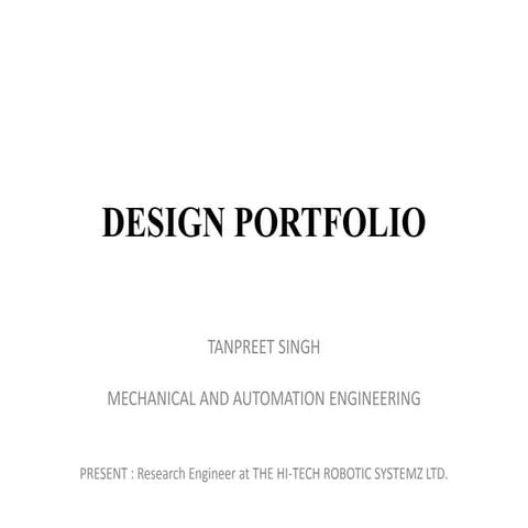 Design and Manufacturing Portfolio | PDF