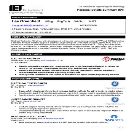 Lee Greenfield CV 04_01_16 | DOC