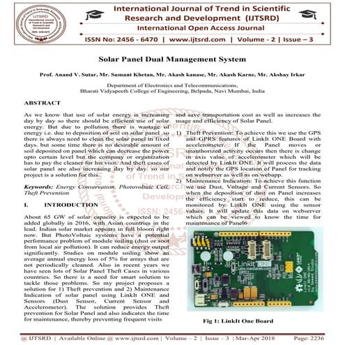 Solar Panel Dual Management System | PDF | Gas and Electric | Home ...