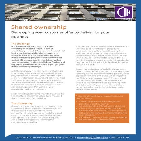 Shared ownership flyer | PDF