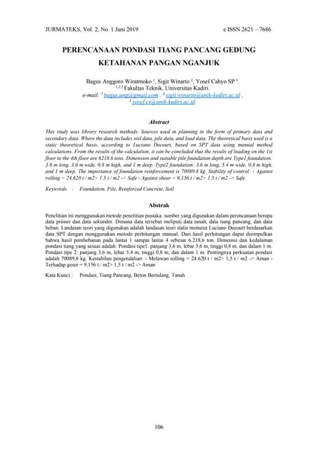 Pondasi cerucuk | PDF