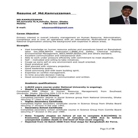 JD of Admin, HR and Procurement | DOCX