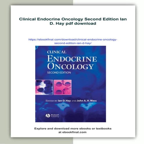 Clinical Endocrine Oncology Second Edition Ian D. Hay | PDF