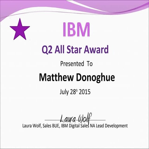 Q2 Certificate - Wilson.Matthew Donoghue | PPT