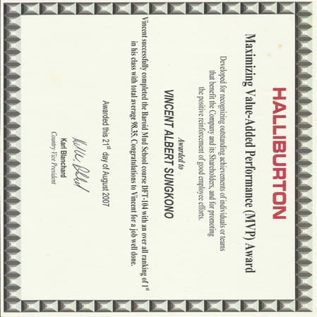 MVP Award of Mud School 2007 2 | PDF