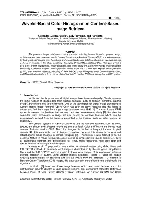 A Hybrid Content Based Image Retrieval System Using Log Gabor Filter 1680