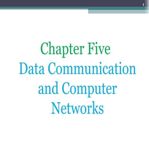 Data communication and computer networking | PPTX