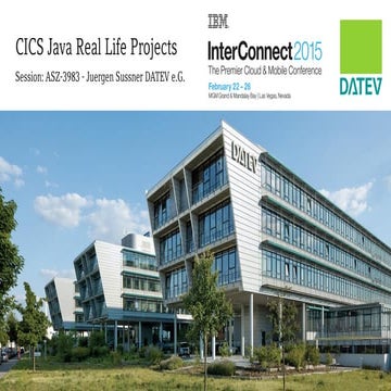 3983 CICS Java real life projects - Datev slides animate ibm ...