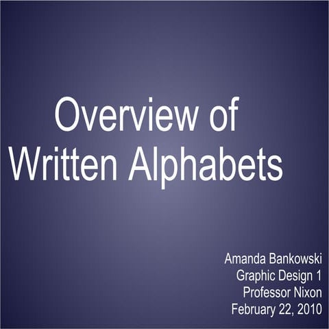 all alphabets | PPT