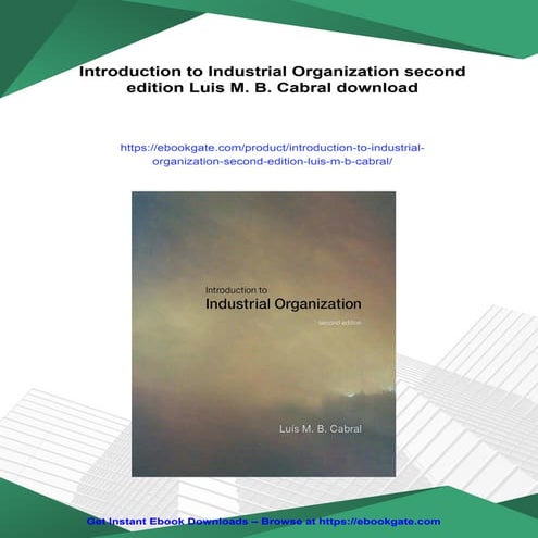 Introduction to Industrial Organization second edition Luis M. B ...