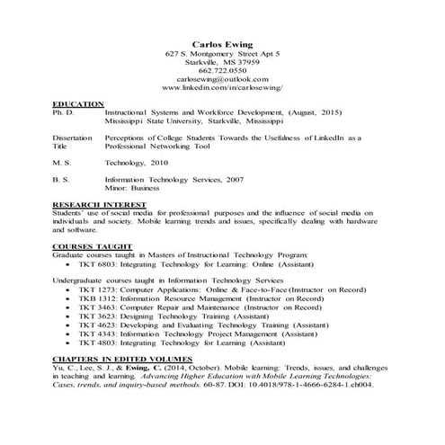 Carlos Ewing CV2 | DOCX