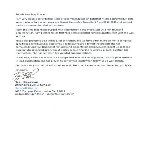 Letter of Recommendation- ResortShare, Ryan Beachum.compressed | PDF