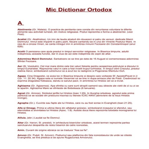 3991517 mic-dictionar-ortodox | PDF