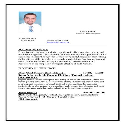 Rasem AL_Nazer CV | PDF