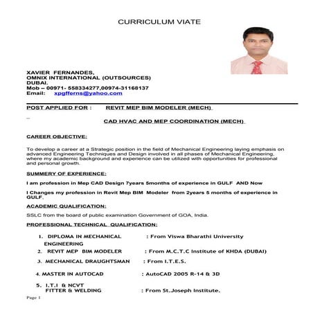 UPDATED CV 2015 | DOC