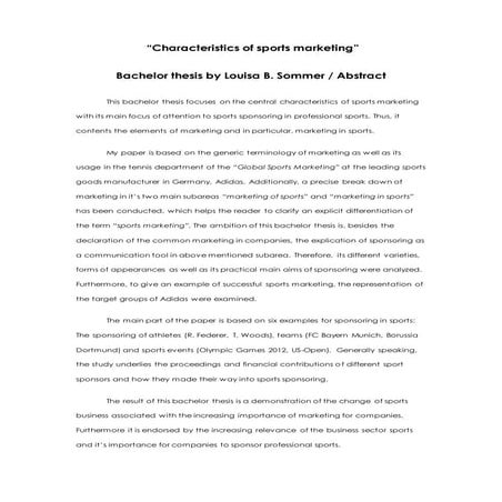 Characteristics of sports marketing_Abstract | DOCX