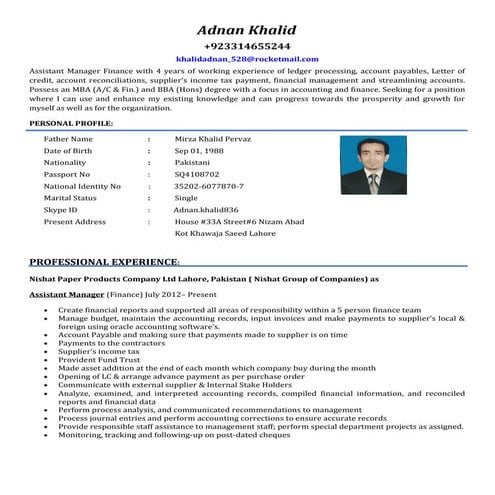 Adnan CV | DOC