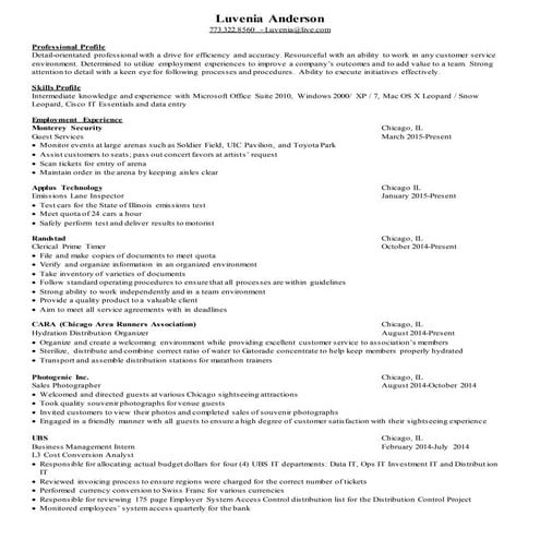 resume template 2 | DOC