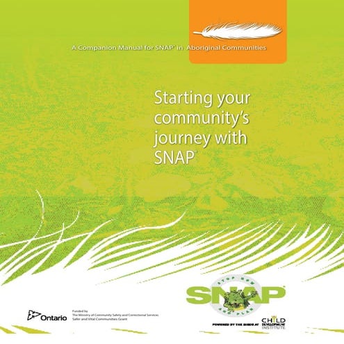 Companion Manual for SNAP in Aboriginal Communities | PDF