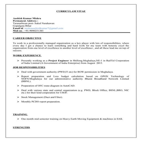 Aashish CV | DOC