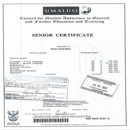 Metric Certificate of N Mabunda.PDF