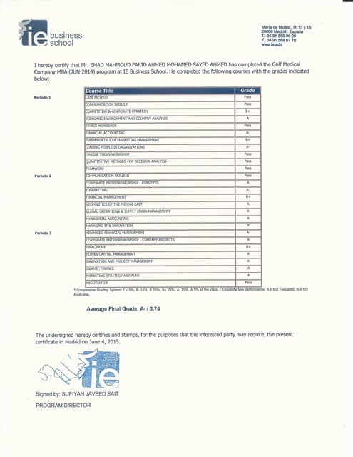 Certificate of appreciation from GRSSD | PPT