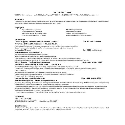 BFW Resume | DOCX