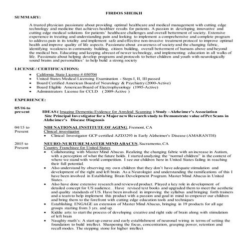 Firdos Sheikh Resume ELABORATE CORRECT | PDF