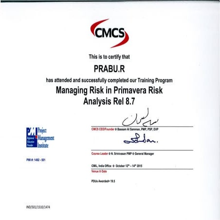 PRA Certificate | PPT