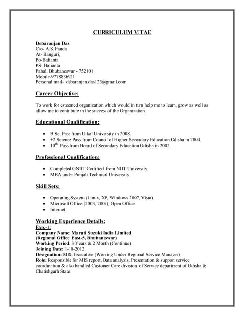 KRITI 'S RESUME NEW | PDF