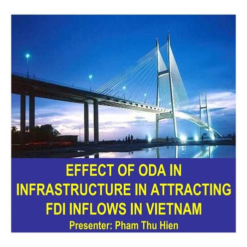 Effect of ODA in infrastructure in attracting DFI inflows in Viet Nam | PPT