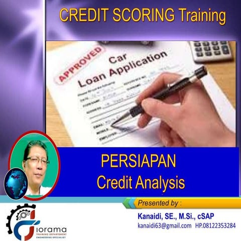 Persiapan Credit Analysis _Materi Training "CREDIT SCORING" | PPTX