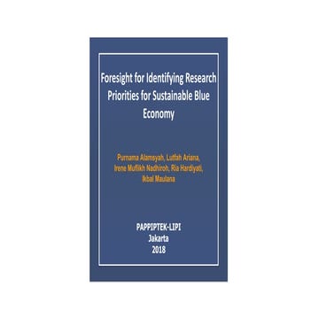 Foresight for Identifying Research Priorities for Sustainable Blue | PPT