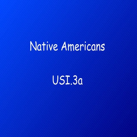 3a native americans | PPT