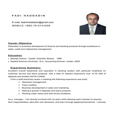 Fadi Haddadin CV | DOC