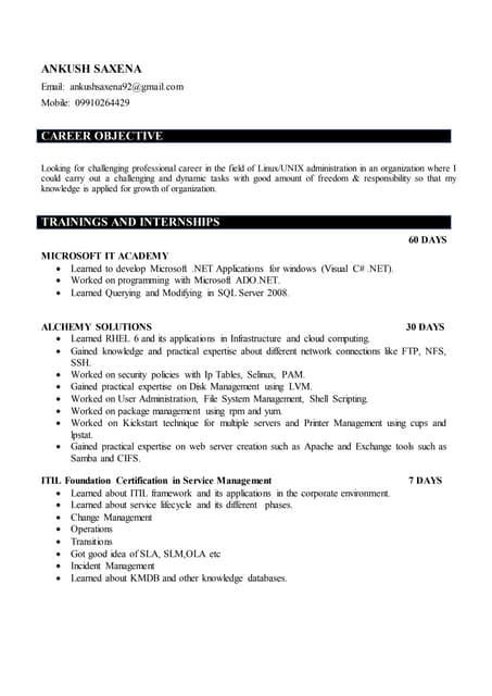 Ramesh updeted resume 11111 | PDF
