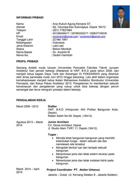 CV Angga permadi | PDF