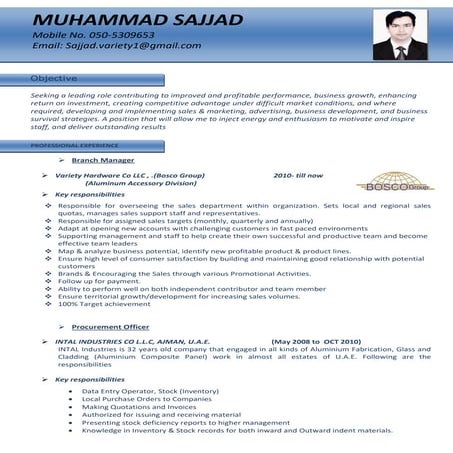 Sajjad cv | PDF