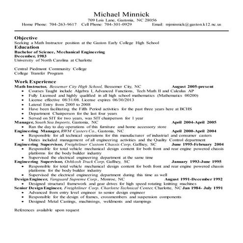 mikes resume | DOCX