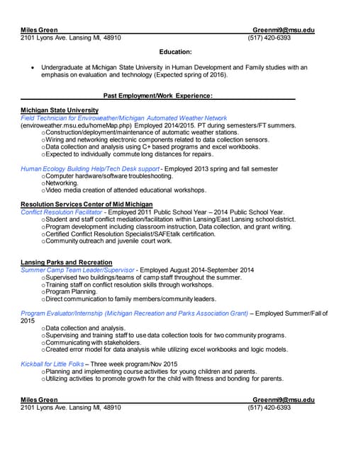 AlexisW Resume | PDF