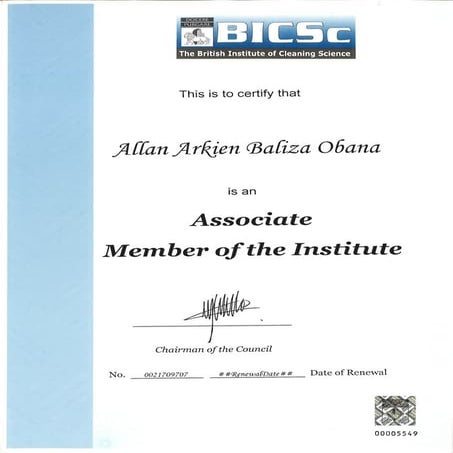 BICSc Associate Member | PDF